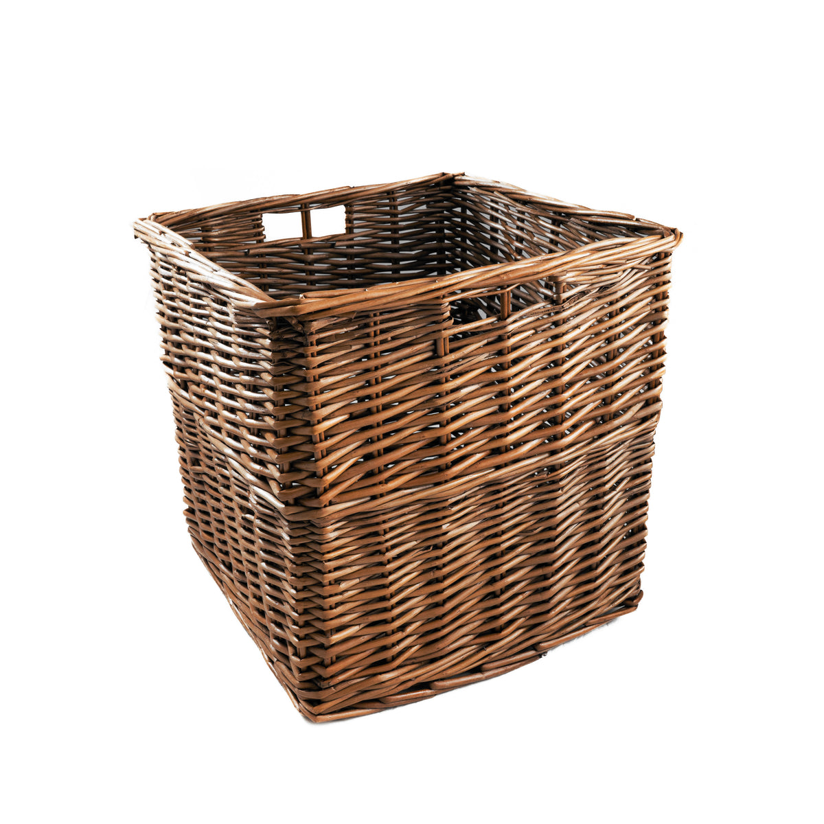 Distilled Brown Wicker Square Storage Basket – Arthur Cameron