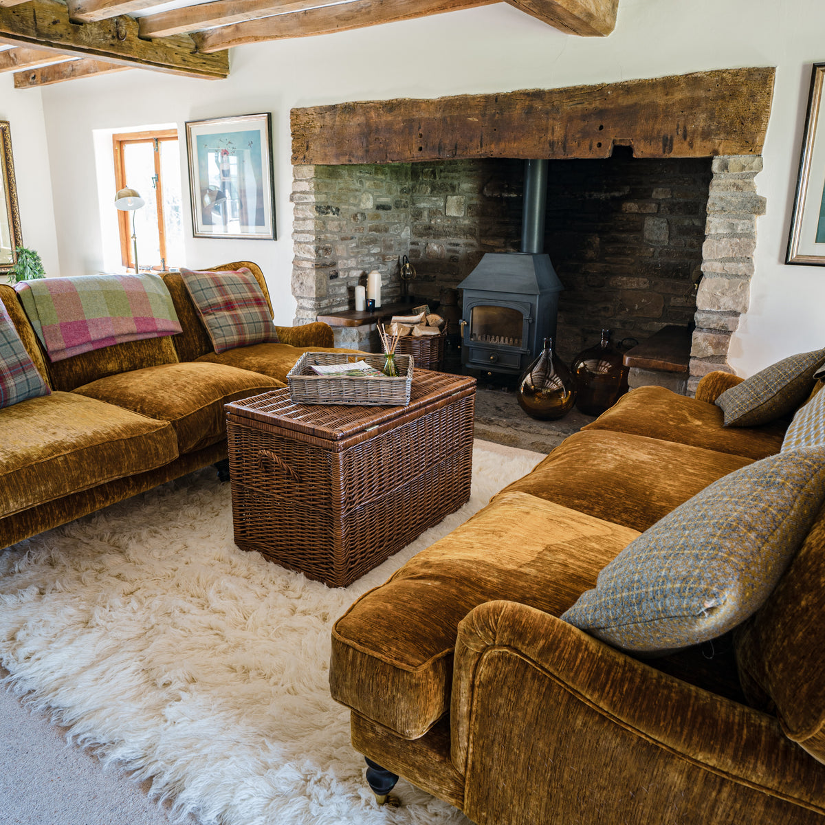 Distilled Brown Modena Wicker Storage Basket Trunk – Arthur Cameron