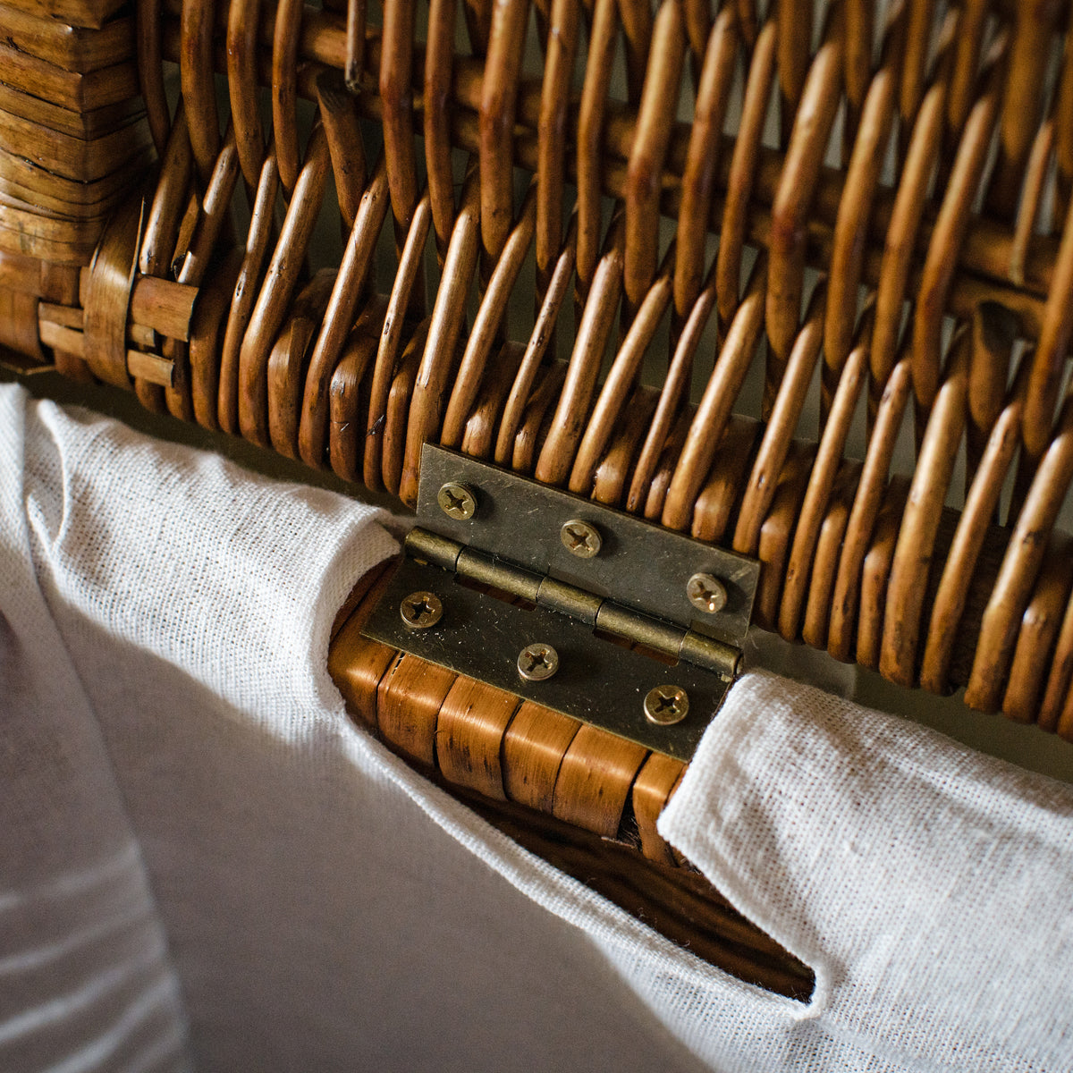 Distilled Brown Amalfi Deluxe Rectangular Wicker Laundry Basket ...