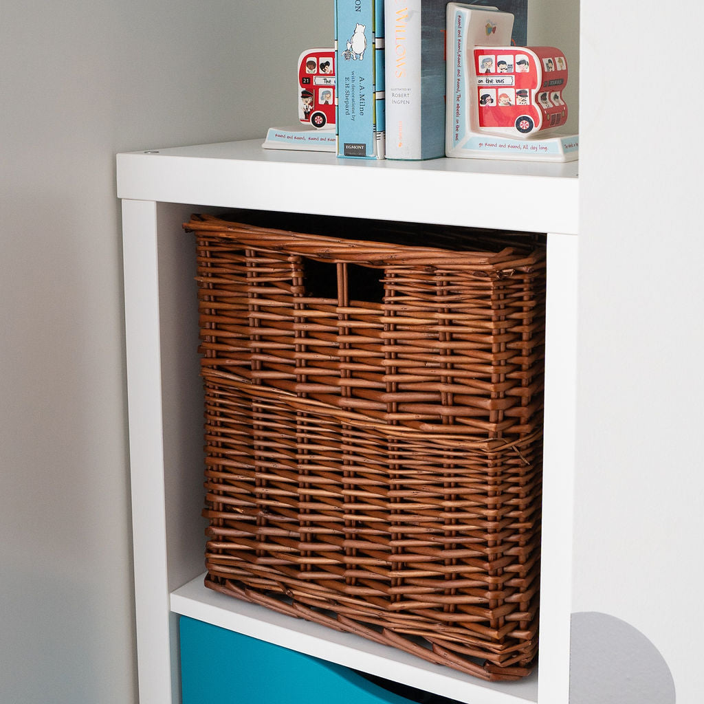 Distilled Brown Wicker Square Storage Basket – Arthur Cameron