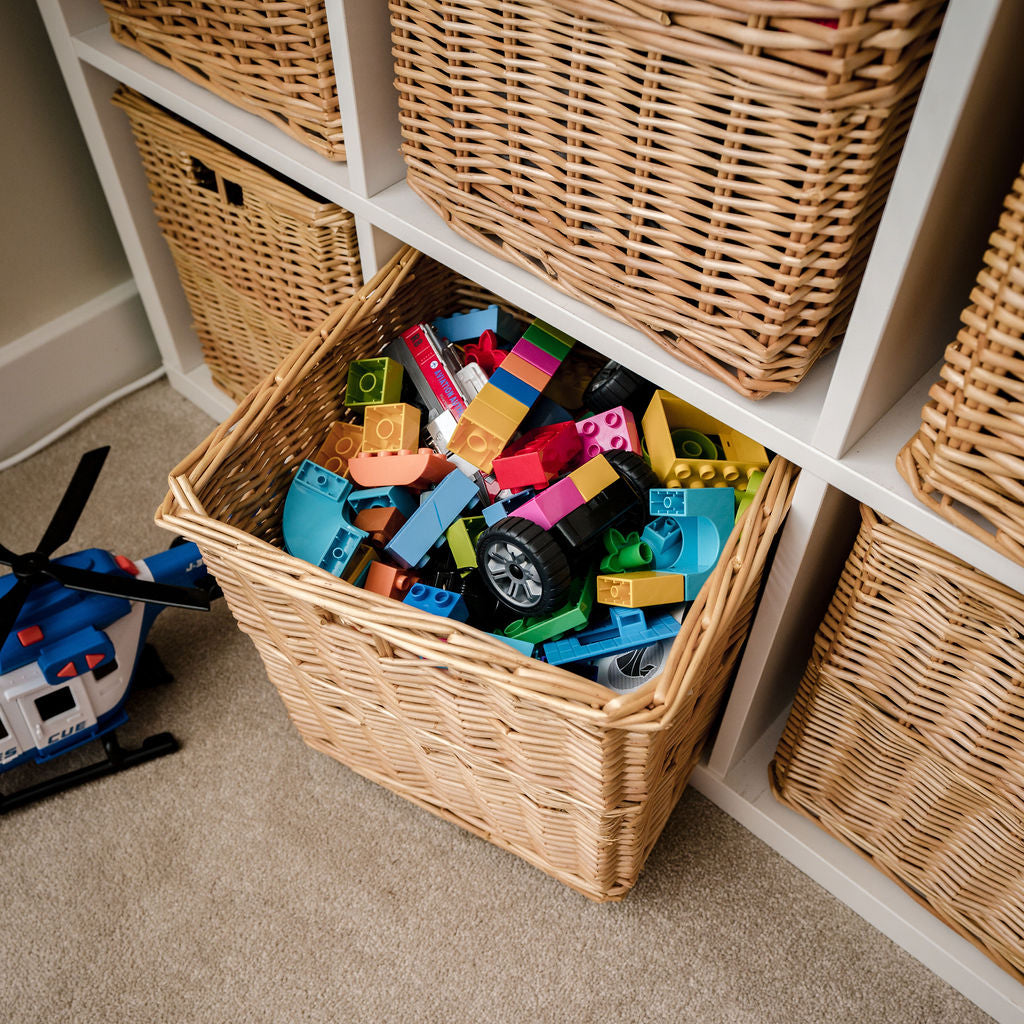 Natural Wicker Square Storage Basket – Arthur Cameron
