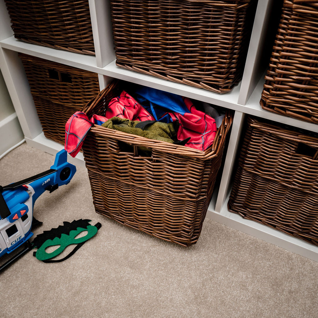 Distilled Brown Wicker Square Storage Basket – Arthur Cameron