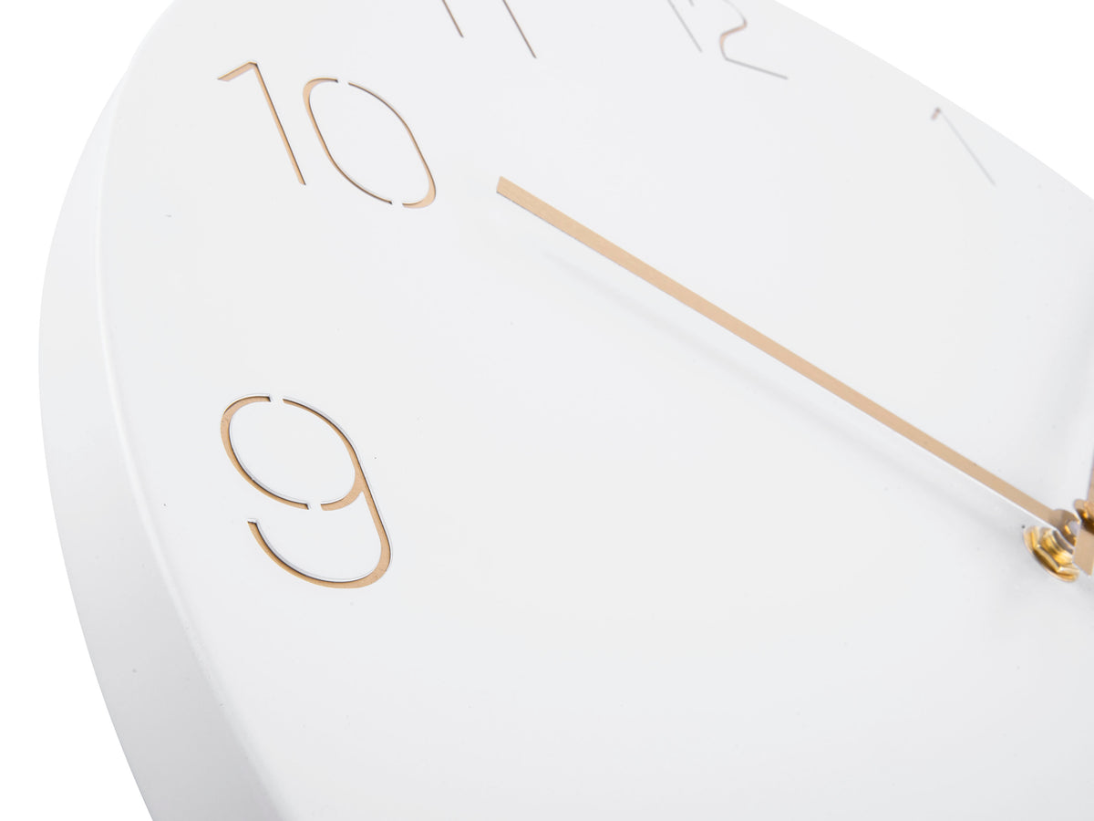 Karlsson Charm Clock with Engraved Numbers - White – Arthur Cameron