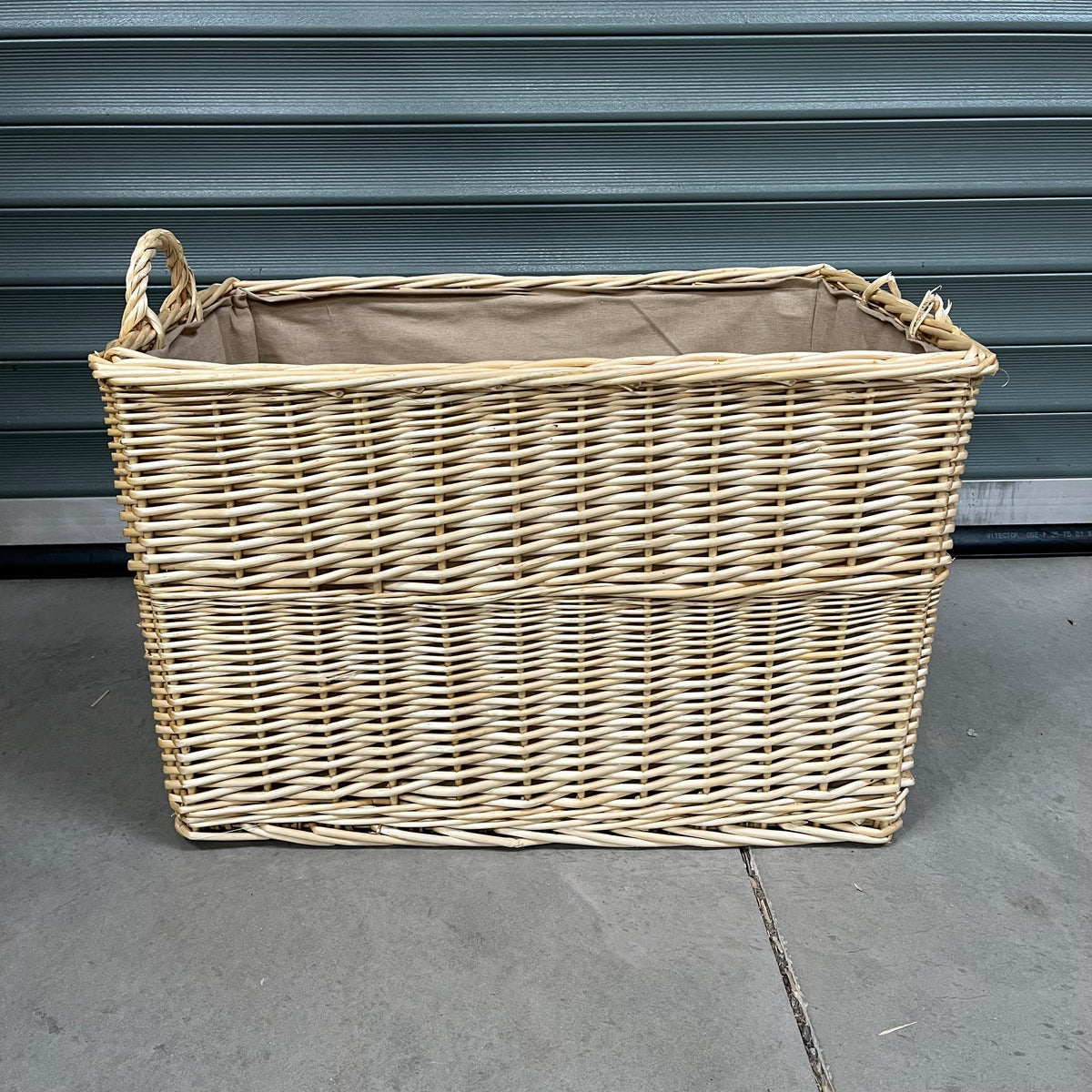 Natural Rectangular Log Basket Large - Seconds Lot AC21 – Arthur Cameron