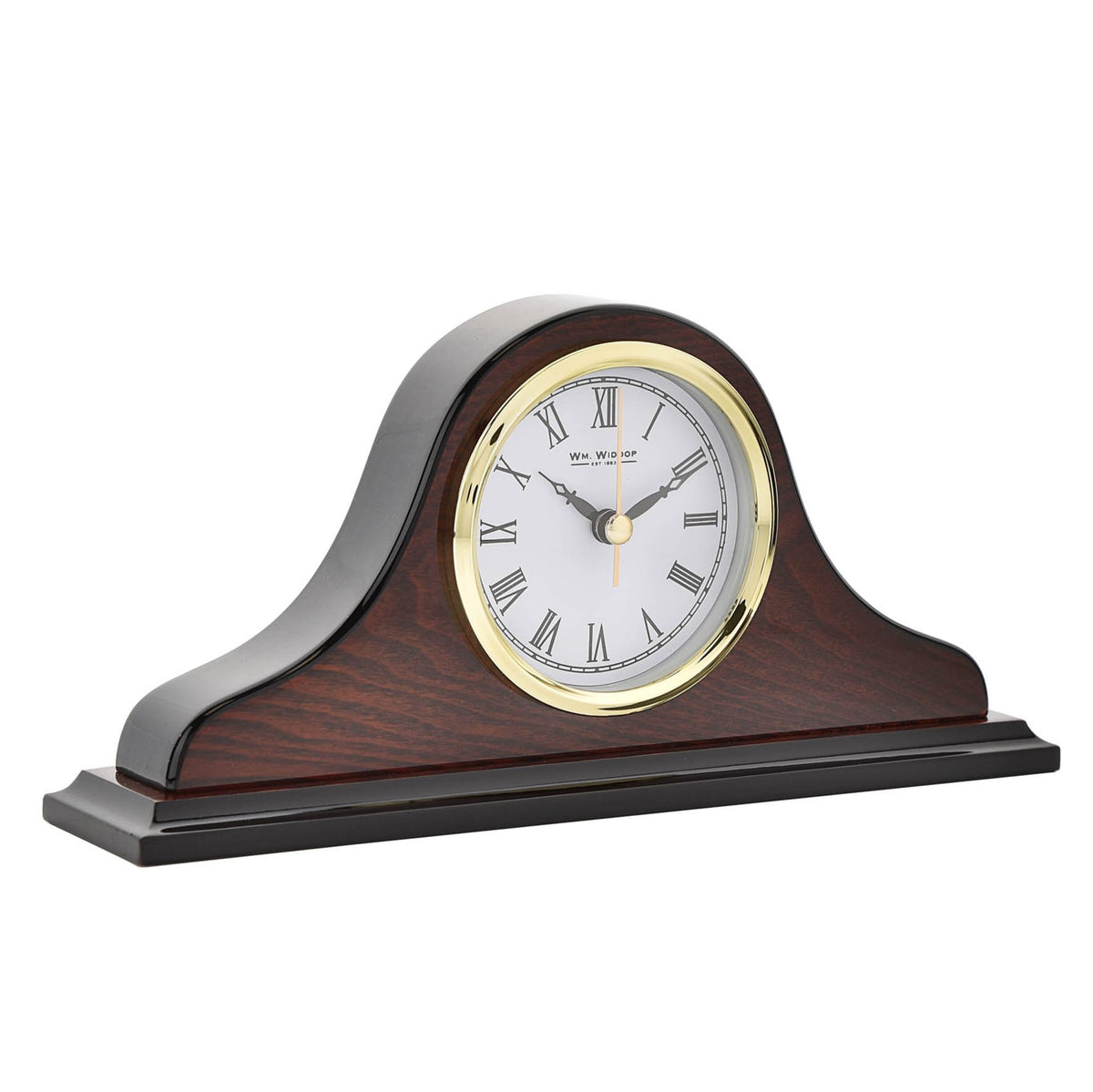 WM. Widdop Polished Wooden Napoleon Shaped Mantel Clock W9616 – Arthur ...