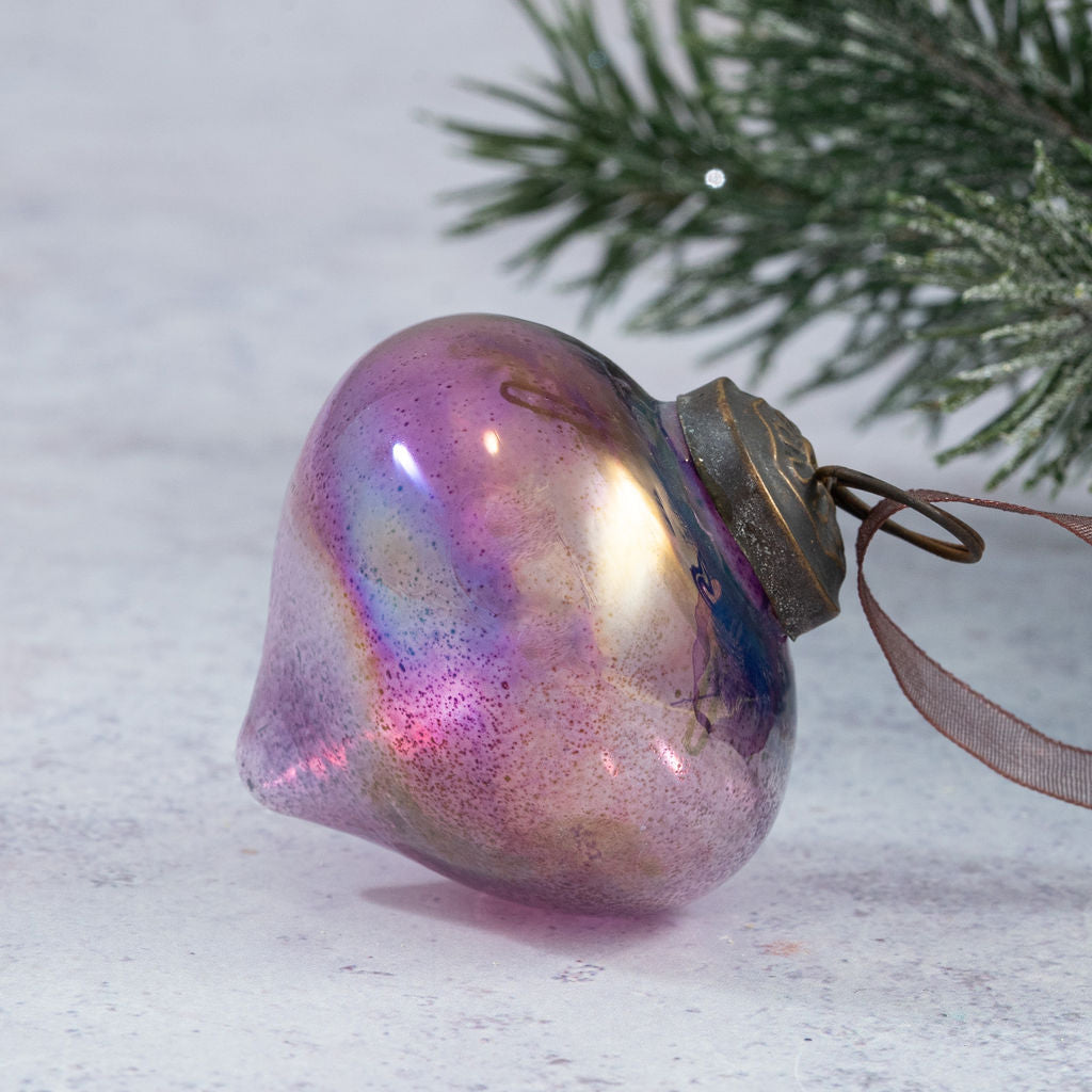 3" Mulberry Glass Luster Lantern Christmas Tree Decoration – Arthur Cameron