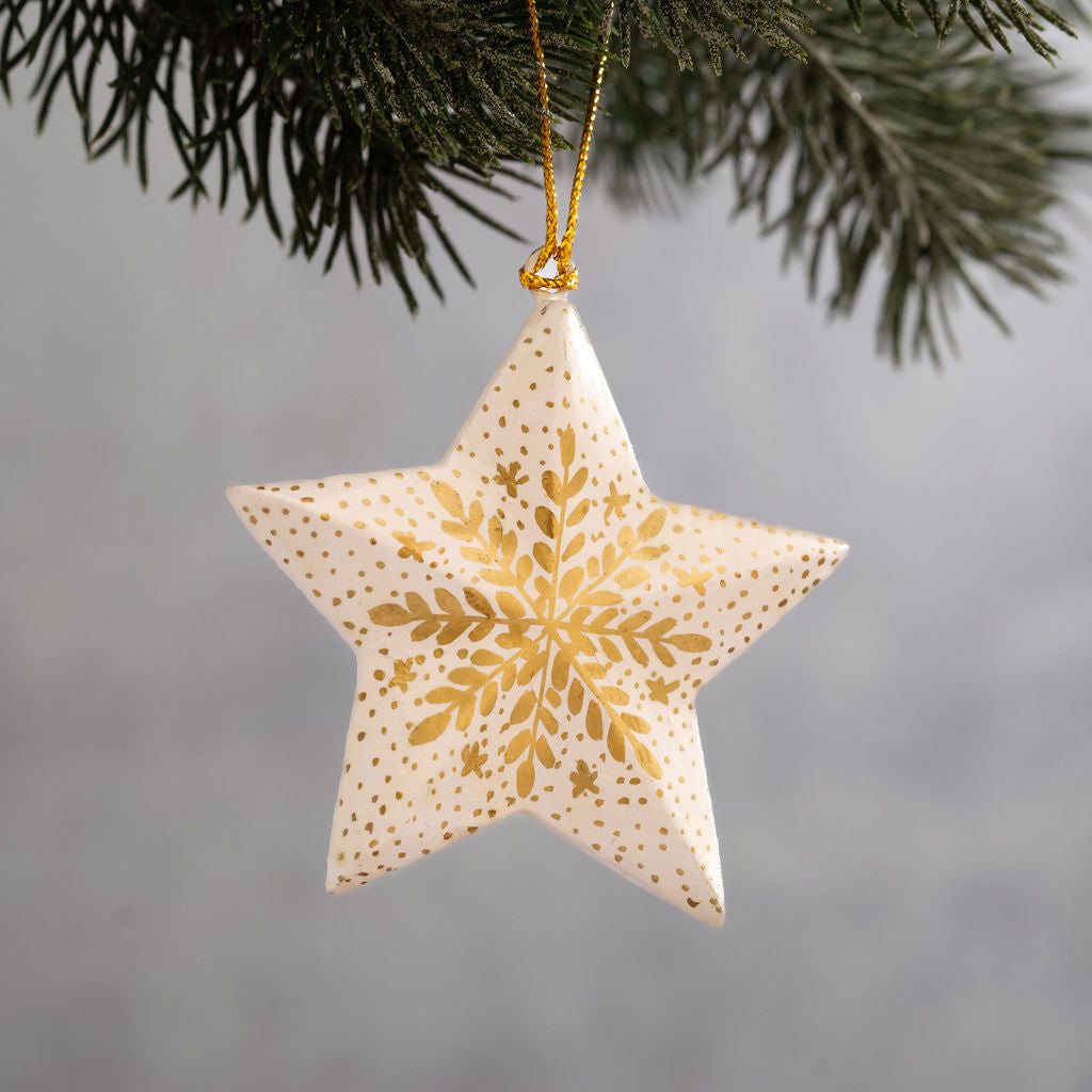 White Snowflake Mini Star – Arthur Cameron
