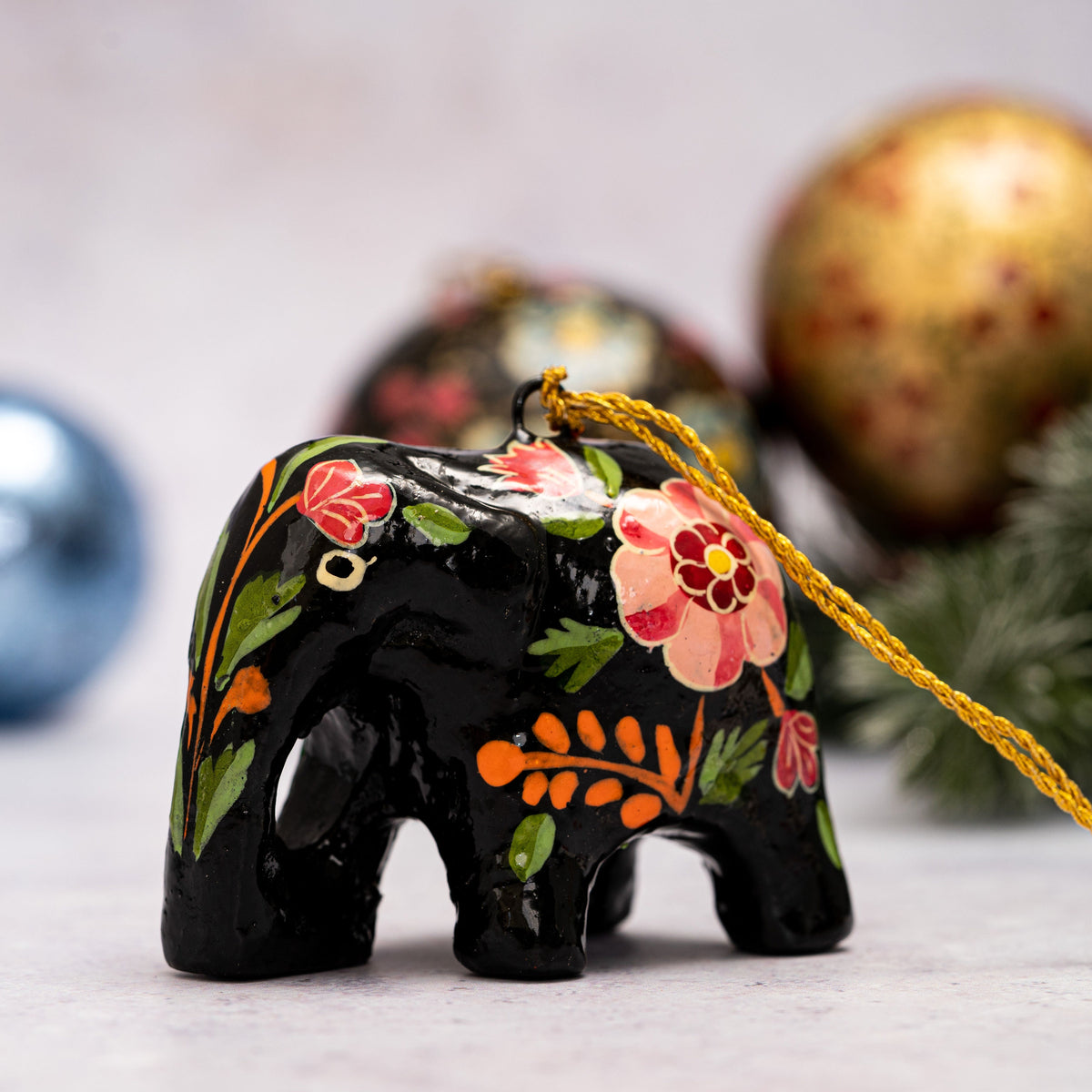 Indian 18 Floral Hanging Elephant Ornament – Arthur Cameron