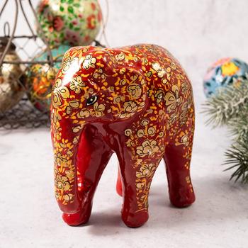 Red & Gold Clover Leaf Giant Elephant Christmas Decorations – Arthur ...
