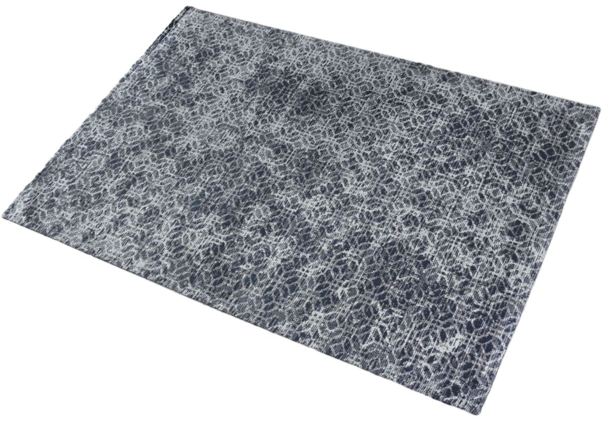 Grey & Ivory Geometric 'Drake' Jacquard Woven Modern Rug – Arthur Cameron