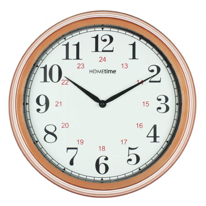 Hometime Plastic Gold Deep Dish Round Wall Clock W7550 – Arthur Cameron