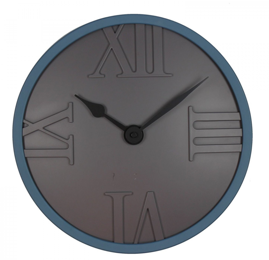 Hometime Matt Blue and Black Roman Dial Wall Clock W7437 – Arthur Cameron