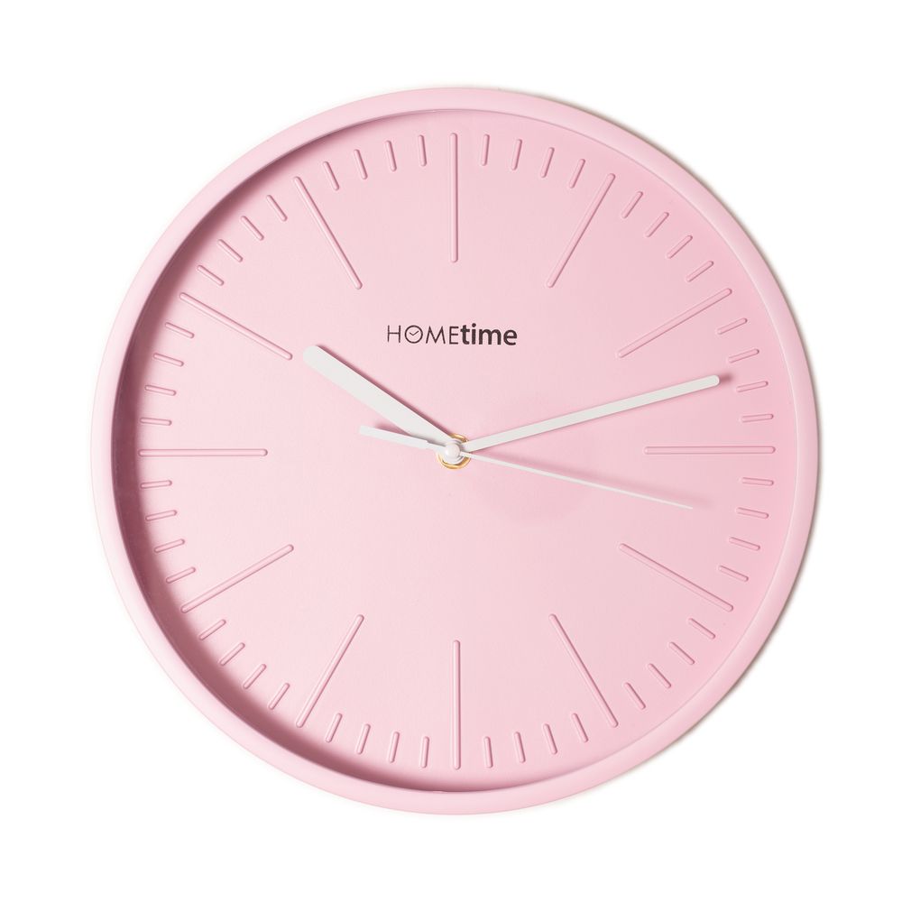 Hometime Matt Pink Wall Clock With 3D Baton W7976P – Arthur Cameron